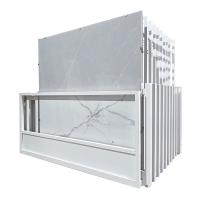 China 1200 X 1200mm Tile Display Stand Sliding Out  Customizing LOGO Rotating Display Stand for sale