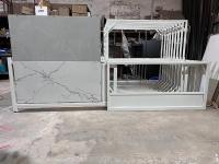 China 1200 X 1200mm Tile Display Stand Sliding Out  Customizing LOGO Rotating Display Stand for sale