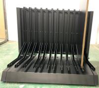 China 12 Sliding Metal Stone Display Stand Wing Marble Display Stand 24 X 48in for sale