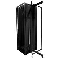 China Pulling Out Rotating Tile Sample Display Rack Wooden Floor Floor Tile Display Rack for sale