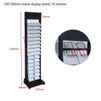 China Wire Shelf Stone Display Stand Floor Standing Quartz Stone Display Rack For Granite for sale