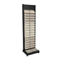 China Wire Shelf Stone Display Stand Floor Standing Quartz Stone Display Rack For Granite for sale