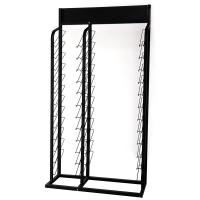 China 12 Shelves Metal Granite Sample Display Rack Wire Combination Waterfall Tile Marble Display Stands for sale