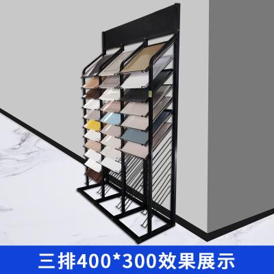 China Wire Shelf Ceramic Tile Display Boards 1880mm Mulit Rows Showroom Tile Display Rack for sale