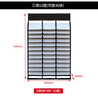 China Wire Shelf Ceramic Tile Display Boards 1880mm Mulit Rows Showroom Tile Display Rack for sale