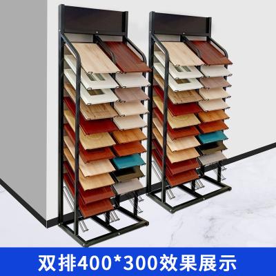 China Multiple Rows Stone Display Rack 400x300mm Quartz  Ceramic Tile Display Stand for sale
