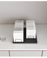 China All In One Stone Display Stand White  Multi Row Quartz Display Rack Sample Holder for sale