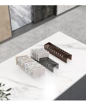 China Tabletop Acrylic Stone Display Stand  Tile Display Stand Rack Plate Organizer 10 Slots for sale