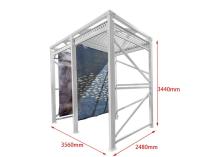 China Push Pull Sliding Metal Display Stands Showroom Carpet Sample Display Rack for sale