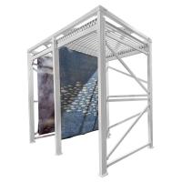 China Push Pull Sliding Metal Display Stands Showroom Carpet Sample Display Rack for sale