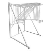 China Flip Page Metal Display Stands Wing Carpet Display Stand Rack Rug Rack  1.6M X 2.3M for sale