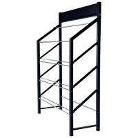 China Sink Metal Display Rack Double Slot Stainless Steel Store Shelving Units For Kitchen for sale