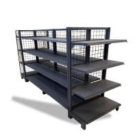 China Plastic Grocery Store Shelving Odm Adjustable Metal Display Racks For Shop for sale