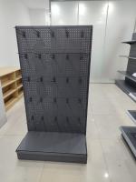 China Double Sided Metal Display Rack Gondola Retail Shelving 1900mm With Pegboard Boards for sale