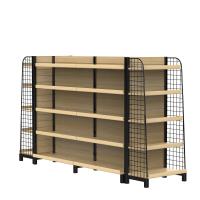 China Wooden 1800mm Gondola Shelving Stand Display Rack Supermarket Gondola Shelves for sale