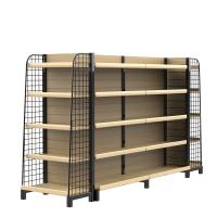 China Wooden 1800mm Gondola Shelving Stand Display Rack Supermarket Gondola Shelves for sale