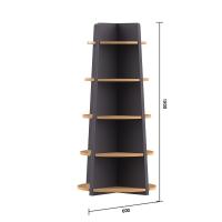 China Portable 180cm Wooden Brochure Display Stands Configurable Beverage Display Racks for sale