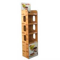 China Nature Color Pet Food Display Stand Light Weight Essential Oil Display Rack Floor Standing for sale
