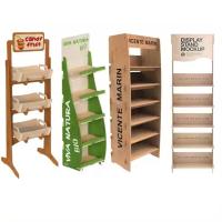 China Nature Color Pet Food Display Stand Light Weight Essential Oil Display Rack Floor Standing for sale