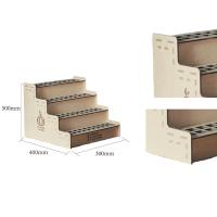 China Custom MDF Wooden Display Stands 500mm Essential Oils Countertop Display Rack for sale
