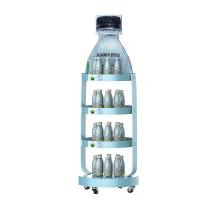China Bottle Shape Bathroom  POP POS Display Stand For Juice Display Rack for sale