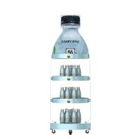 China Bottle Shape Bathroom  POP POS Display Stand For Juice Display Rack for sale