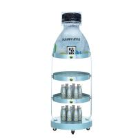 China Bottle Shape Bathroom  POP POS Display Stand For Juice Display Rack for sale