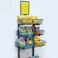 China Bakery Snack Wire Storage Racks Metal Wire Shelving With Wheels Aluminum Iron for sale
