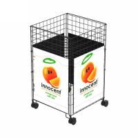 China 882mm Metal Wire Display Racks Uv Printing Metal Wire Display Stands With Casters for sale