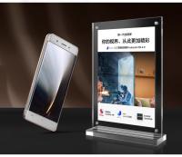 China T Style 200mm Metal Poster Stand Acrylic Magnetic Countertop Sign Holder for sale