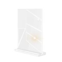 China Double Sided Metal Poster Stand 150mm Table Sign Holder  Without Magnet for sale