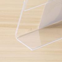 China L Style Retail Poster Display Rack 2.5mm Transparent Back Retail Sign Holders For Racks for sale