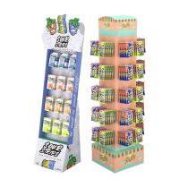 China Gloss Custom Display Stands Racks Lamination Retail Store Floor Display Racks For Promotion for sale