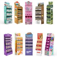 China Gloss Custom Display Stands Racks Lamination Retail Store Floor Display Racks For Promotion for sale