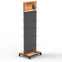 China Single Side Metal Pegboard Headphone Display Stand With Hooks for Accessories for sale
