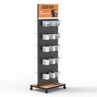 China Single Side Metal Pegboard Headphone Display Stand With Hooks for Accessories for sale