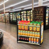China Customizable 3 Tier Metal Bread Display Metal Beverage Display Stand Rack for Floor for sale