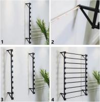 China Custom Metal Wall Mounted Wallpaper Roll Display Stand 10 Tiers Roll Paper Holder Rack for sale