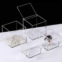 China Custom Size Acrylic Figure Box Transparent Dustproof Display Case Stackable Blind Box with Lid for sale