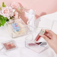 China Custom Size Acrylic Figure Box Transparent Dustproof Display Case Stackable Blind Box with Lid for sale