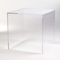 China Custom-sized Acrylic Plexiglass Display Cases Acrylic Rectangle Square Clear Plastic Box Candy Cube Box for sale