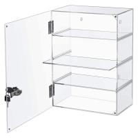 China Acrylic Display Case with Lock Key Clear Showcase Display Cabinet Storage Box/Bins for Figures Lego for sale