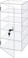 China Acrylic Display Case with Lock Key Clear Showcase Display Cabinet Storage Box/Bins for Figures Lego for sale