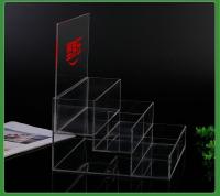 China Acrylic Multi-tier Display Rack 3 Tiers Storage Shelf Acrlic Display Stand Risers for Organizer for sale