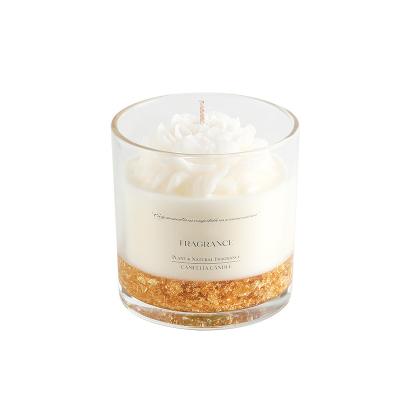 China 410g  Soy Scented Candle Luxury Floral Fragrance Candle Large for sale