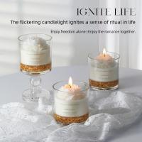 China Large Flower Scented Candles 410g Custom Made Scented Candles for sale