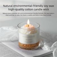 China Large Flower Scented Candles 410g Custom Made Scented Candles for sale