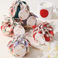 China White Perfume Bath Soap Custom Plant Based Soap Bars With Fabric Wrap for sale