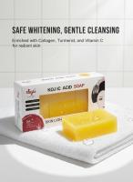 China Private Label Handmade Glycerine Soap Brightening Lemon Turmeric Soap Bar 3 Pack for sale