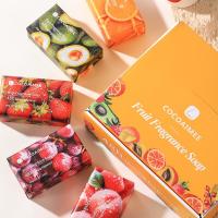 China 200g Fruit Scented Soap OEM Gift Box Soap Rectangle With Multiple Fragrance Options for sale